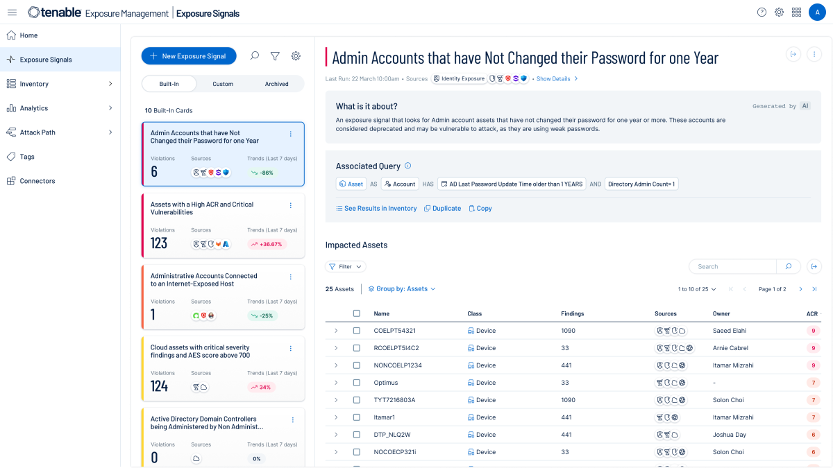 A Unified Approach to Exposure Management: Introducing Tenable One Connectors and Customized ...